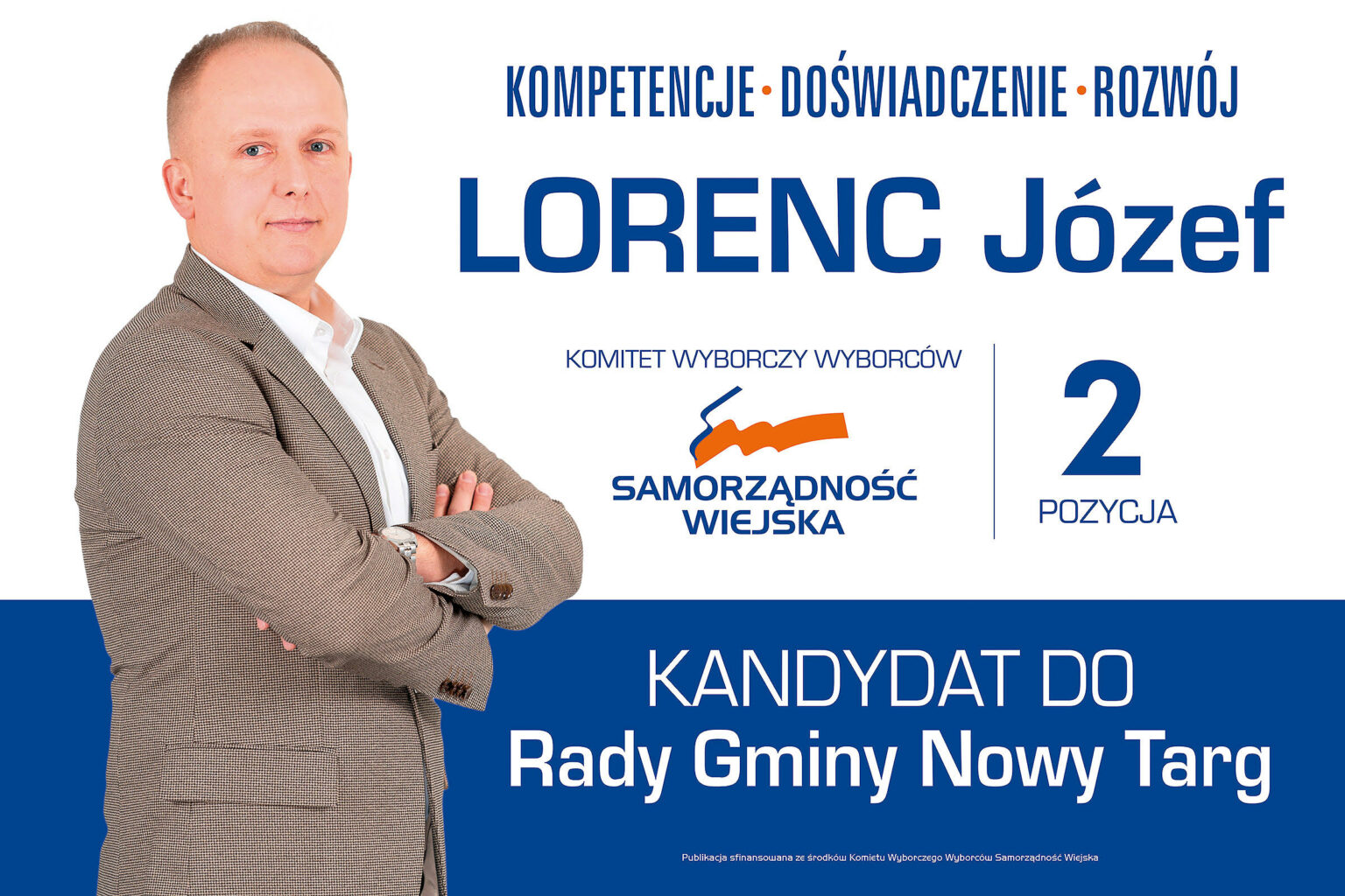 Józef Lorenc z mandatem radnego Gminy Nowy Targ | Krempachy